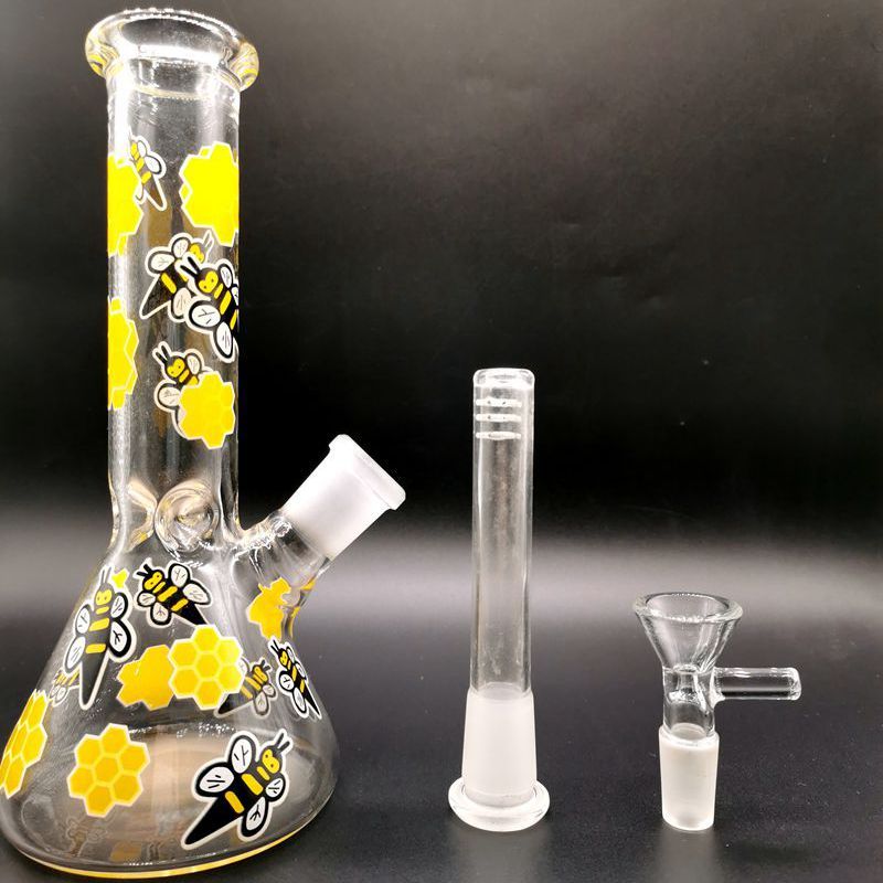 Bulk Order Unique Yellow Bee Beaker Bong With 14mm Joint Ideal For ...
