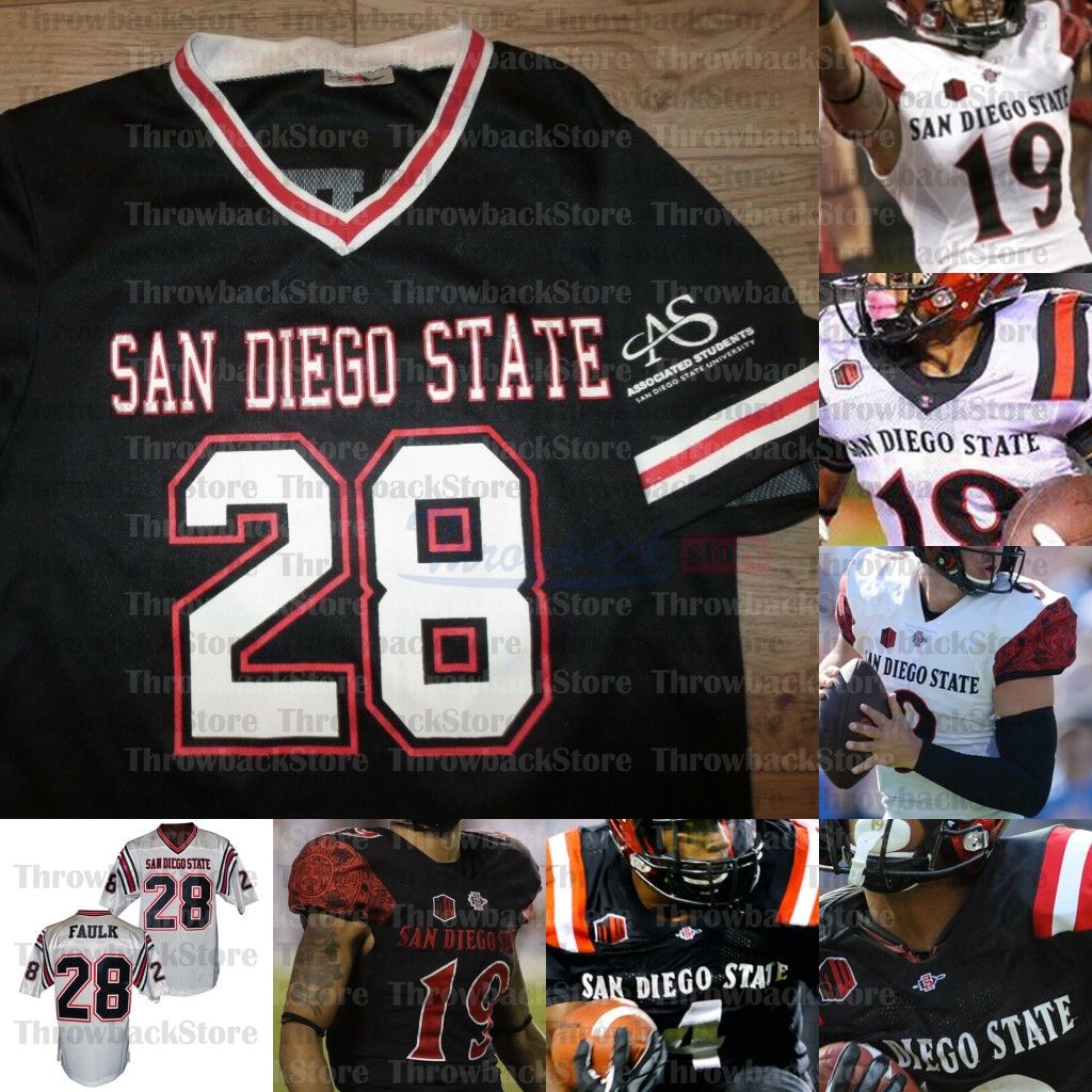 2021 Custom San Diego State Aztecs College Football Jerseys Marshall ...