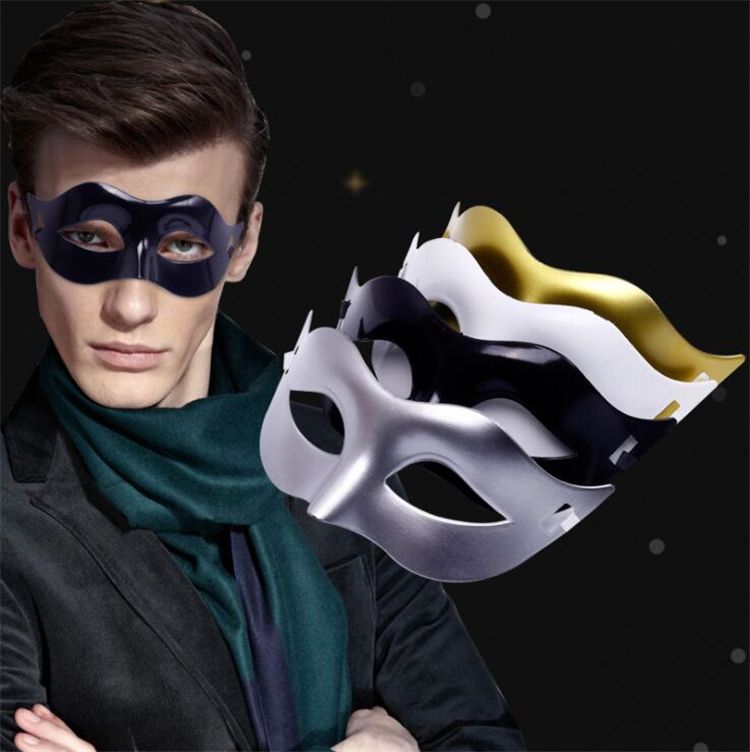 Cheap Home Mens Masquerades Mask Fancy Dress Venetian Masks Plastic ...