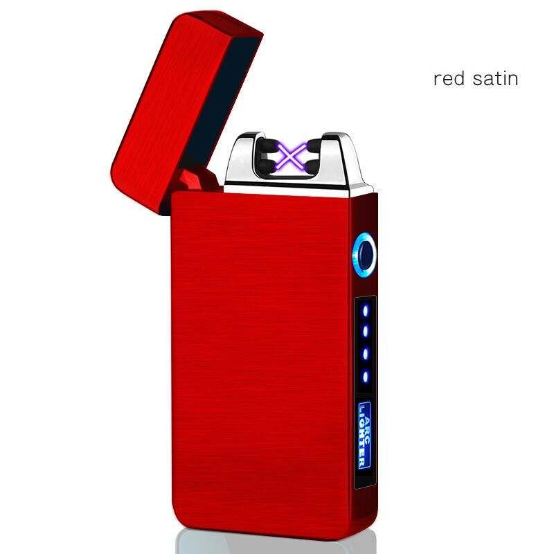USB Rechargeable Smart Electric Heaters Lighter Touch Sensor Metal ...