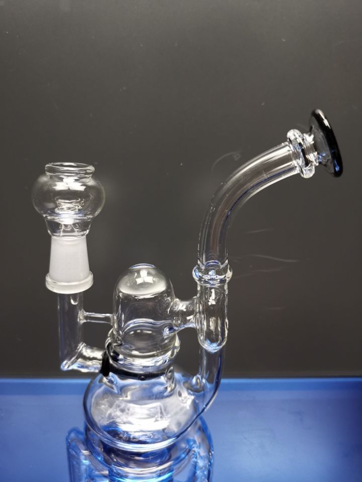 ZeusArtShop Mini Glass Bong 10mm Nail Dome Water Pipe For Dabs, Oil ...