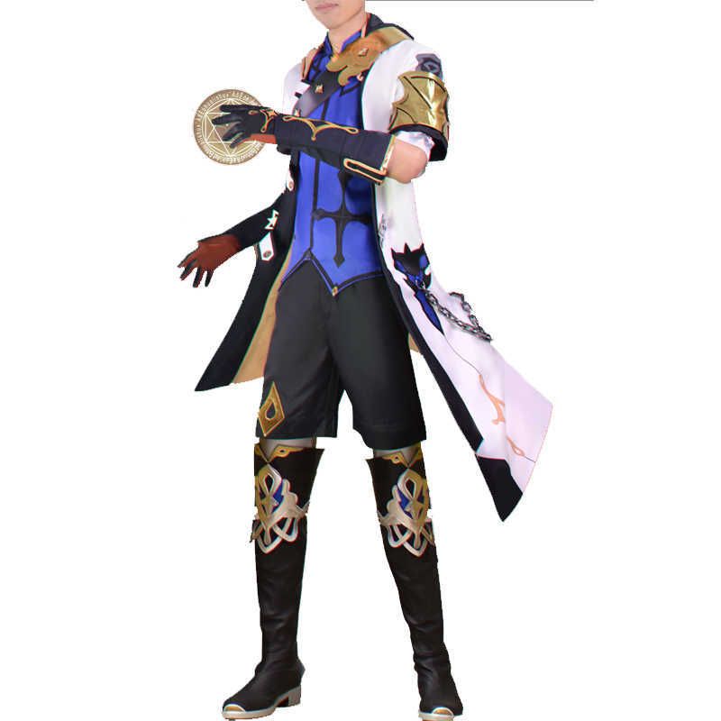 Game Genshin Impact Albedo Cosplay Costume Anime Uniforms For Men Women ...