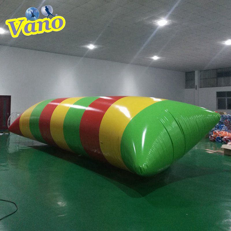 Inflatable Water Blob Lake Toy Aqua Launch Jumper Air Bag Jumping ...