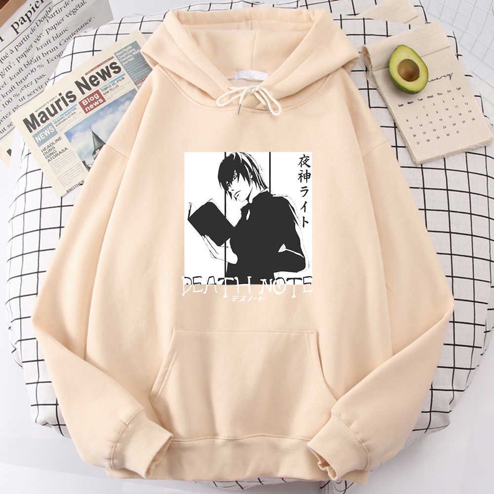 Death Note Hoodie Yagami Light Japan Manga MenS Hoodies Loose Casual ...