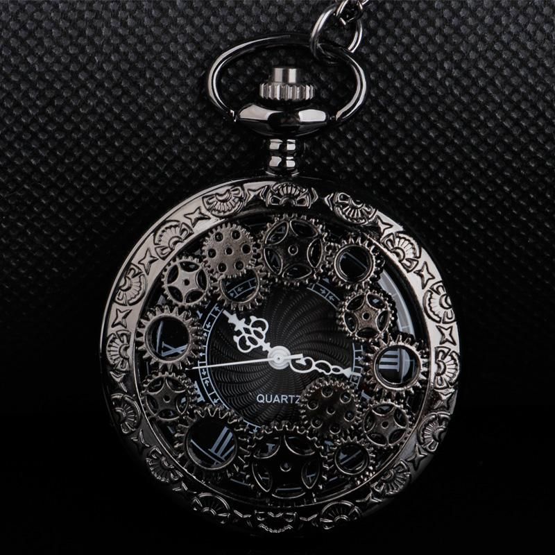 Pocket Watch Showing Gears