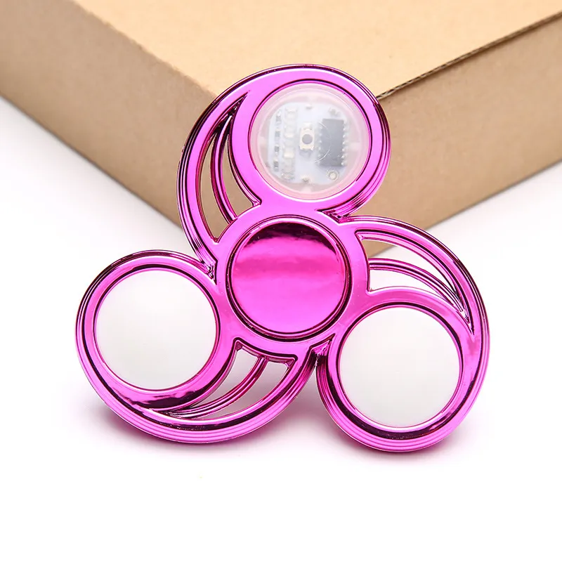 LED LED LIGHT Fidget Spinner Hand Top De La Mano EDC Fignet Spinder ...
