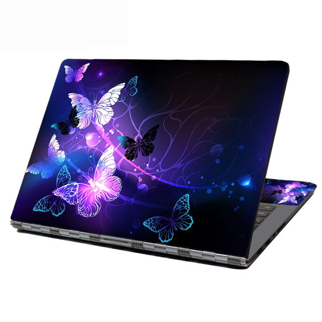 Butterfly Flower Sticker Skin Protectors Laptop Stickers Cover For Hp ...