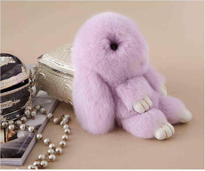 HOT Kawaii Cute Real Life Rabbit Animal Fur Doll Plush Toy Kids ...