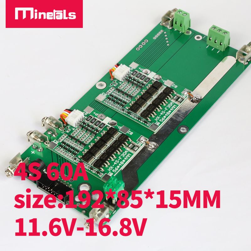 4S 18650 With Bms Battery Holder 12V Li Ion Cell Box Lipo 30a 60a 90a ...