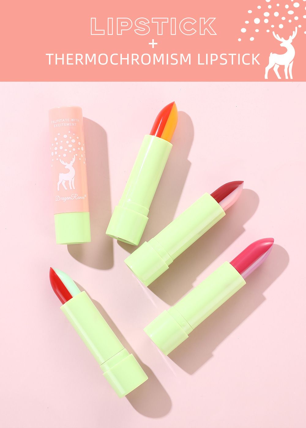 Lip Color Stick Long Lasting Color Changing Nutritious Lipstick