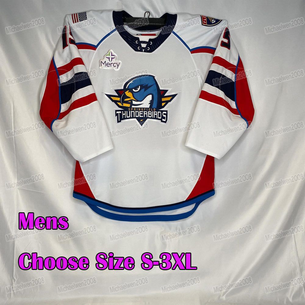 Sj98 Custom Springfield Thunderbirds AHL Hockey Jersey Matthew Peca Sam ...