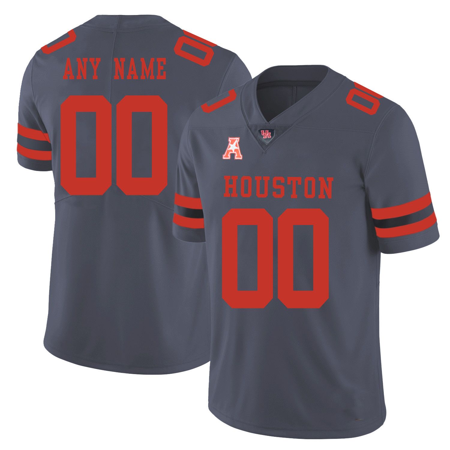 Custom UH Houston Cougars Football Jersey Alton McCaskill Art Green ...