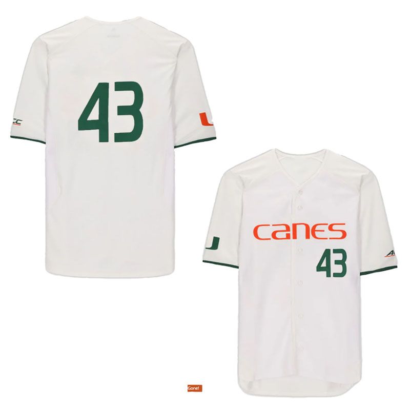 Miami Hurricanes Baseball Jersey 28 Jor Dan Lala 16 Ray Gil 51 Tony ...