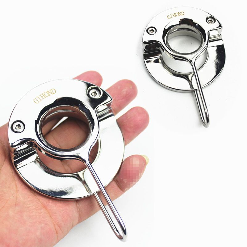 7 Sizes Cockrings Scrotum Pendant Weight Bearing Ring Stainless Steel