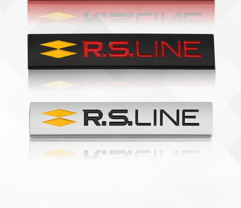 3D Metal RS Line Logo Pegatina De Coche Emblema Insignia Calcomanía ...