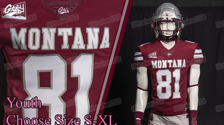 2001 Throwback Uniform Montana Grizzlies Jersey Dalton Sneed Marcus ...