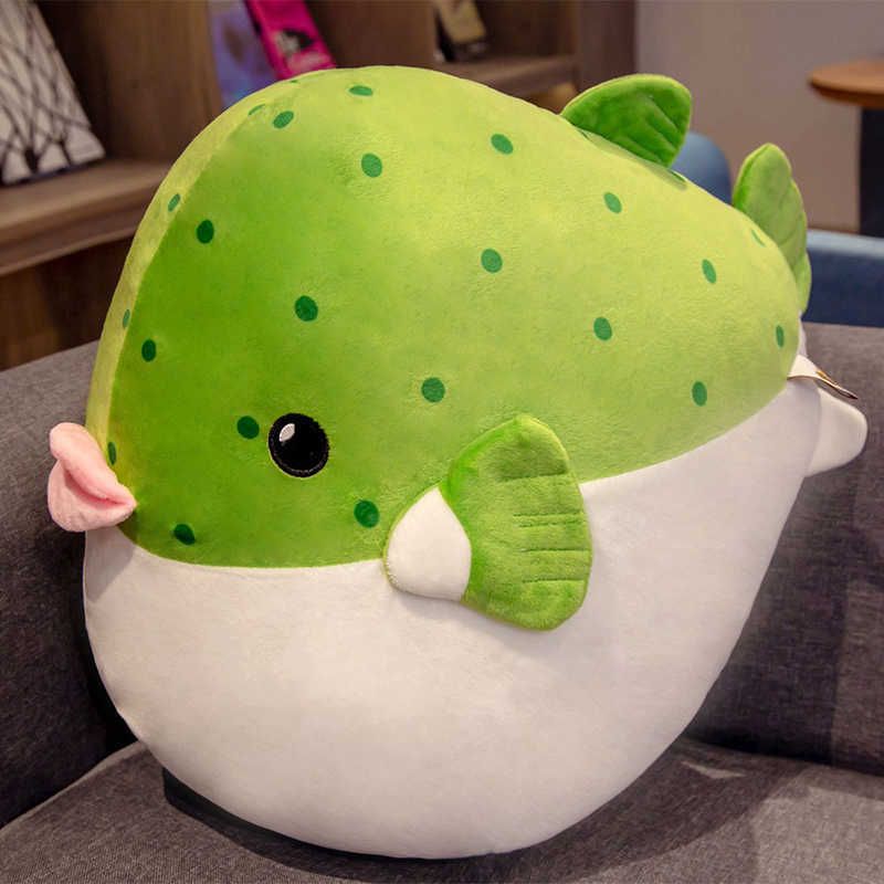 Cute Globefish Plush Toy Cartoon Stuffed Marine Animals Toys For ...