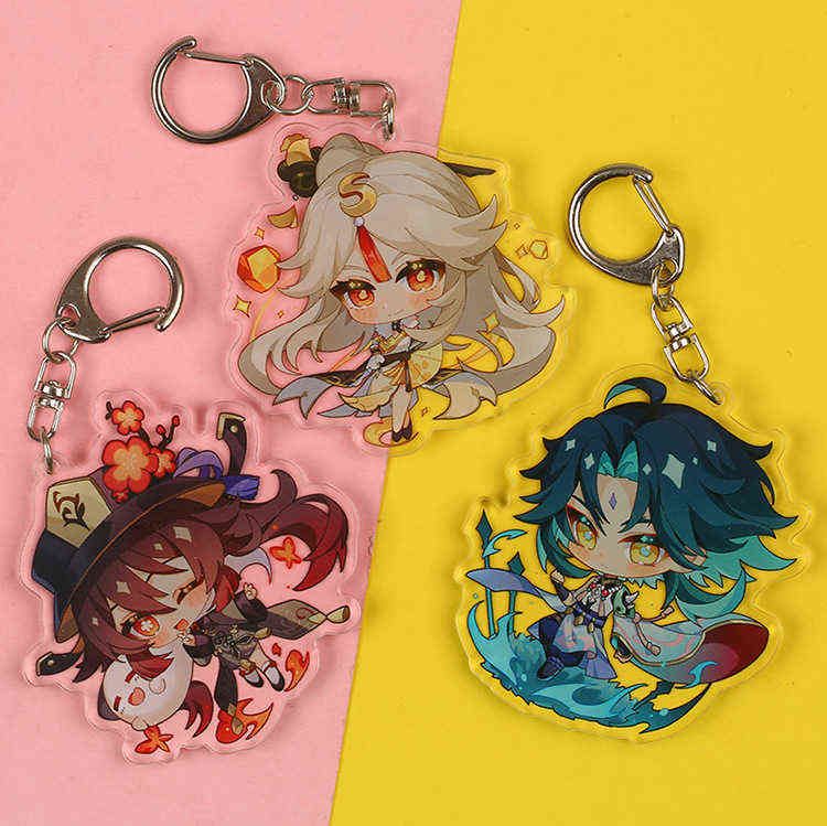 Best And Cheapest Key Rings Anime Keychain Genshin Impact Kaeya Razor ...