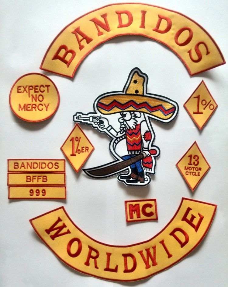 2021 Iron On Patches Bandidos Patches For Jacket Custom Motorcycle Vest ...
