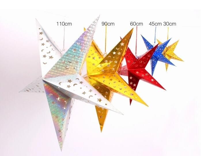 11.8 43.3 Inch Stereo Double Laser Christmas Decorations Colorful ...