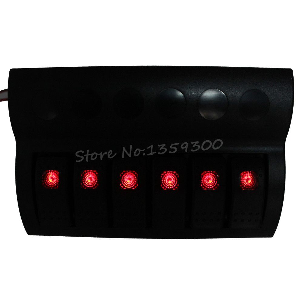 Discount 6 Gang Marine Boat Bridge Caravan Control Switch Panel With ...