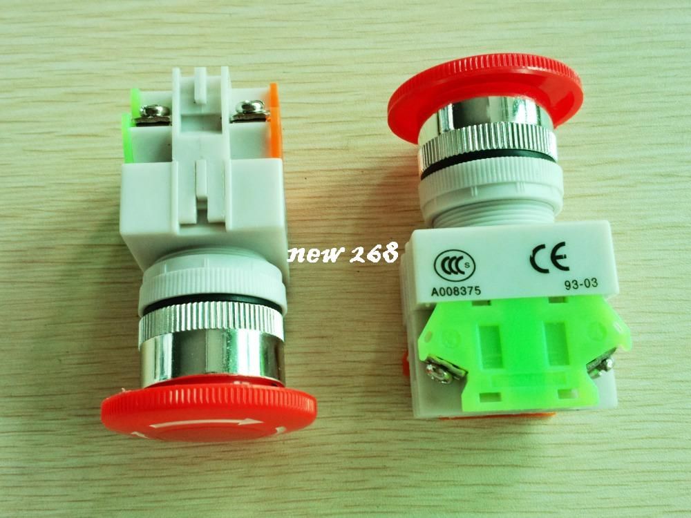 Emergency Stop Switch Push Button Mushroom Pushbutton Switches NEW DHL ...