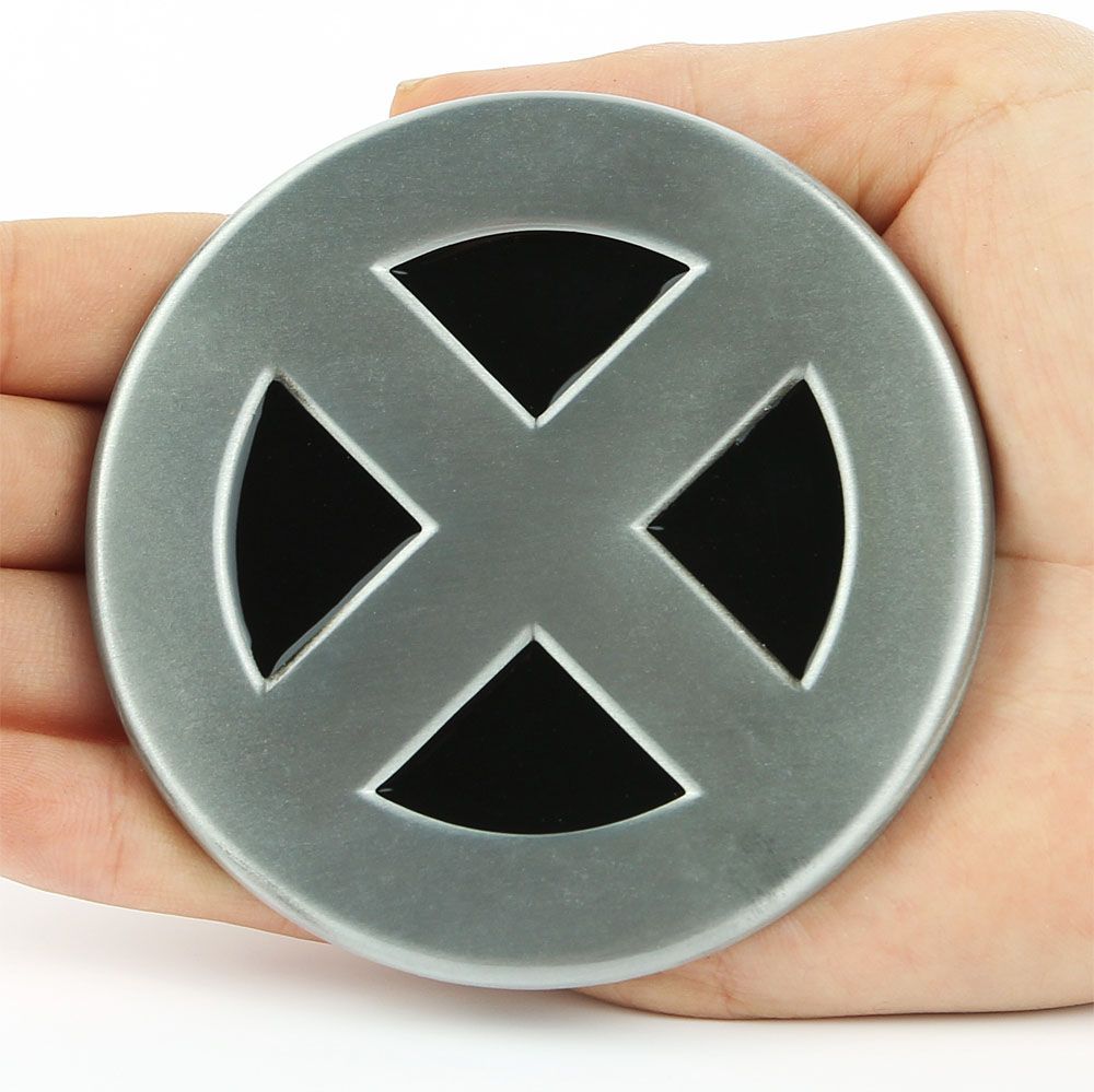 Xmen Logo Belt Buckle Grey Logo Xmen All Metal Enamel