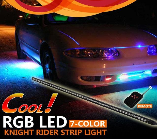 RGB Led Knight Rider Light 56cm 5050 Led 48smd Scanner Strip Lighting ...