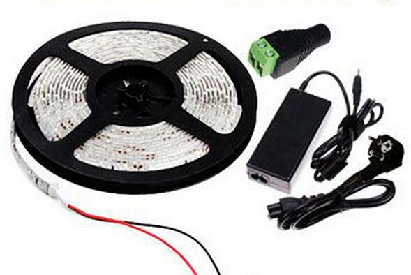 SMD 5630 LED Strip Kit 12 Volt 5 Meter Roll 72W Warm White Red Blue ...