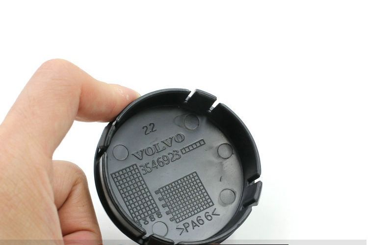 2021 64mm Volvo Wheel Center Caps Hub Cover Car Emblem Badge Black/Gray ...