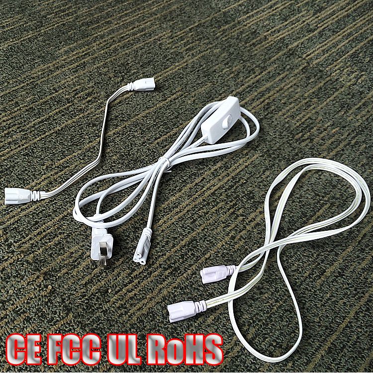 2021 3 Pin LED Tube Cable Connector Wire US Plug ON/OFF Switch Power ...