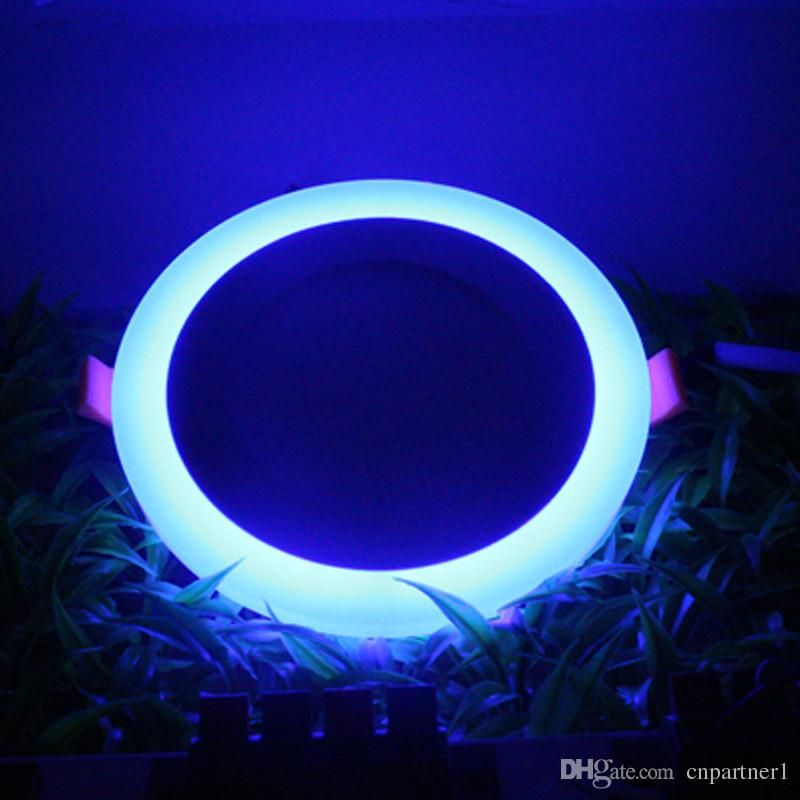 LED 6w 9w 16w Led Panel Downlight Led Blue White Recessed Ceiling Light ...