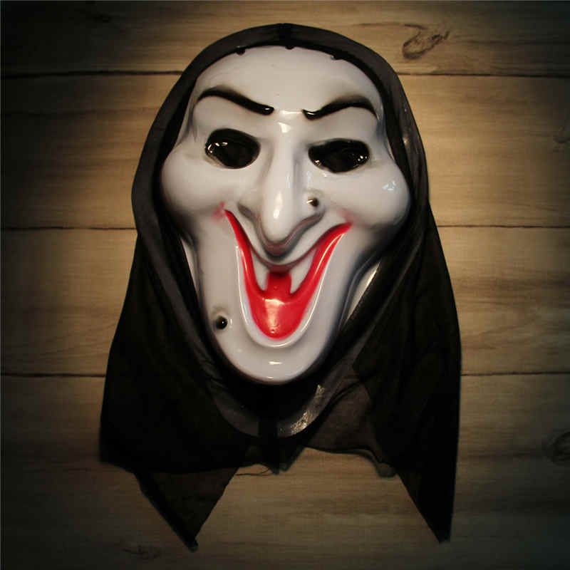 Compre Máscara De Terror Screaming Bruja Cara Llena Blanca Volto ...