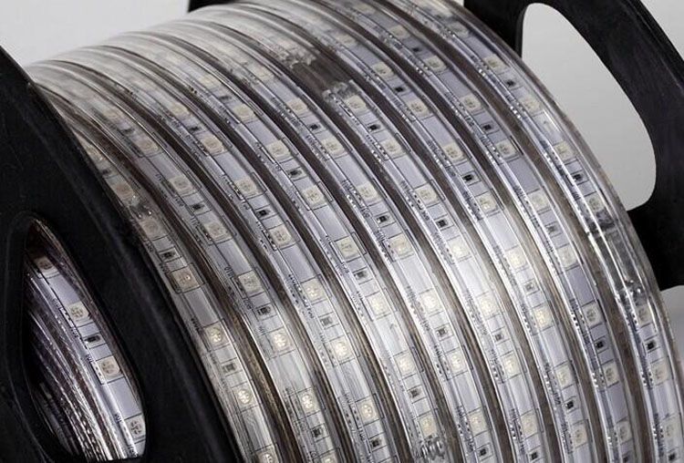CE RoHS LED Lighting AC 110V 220 240V High Voltage 100m Led Strips 5050 ...