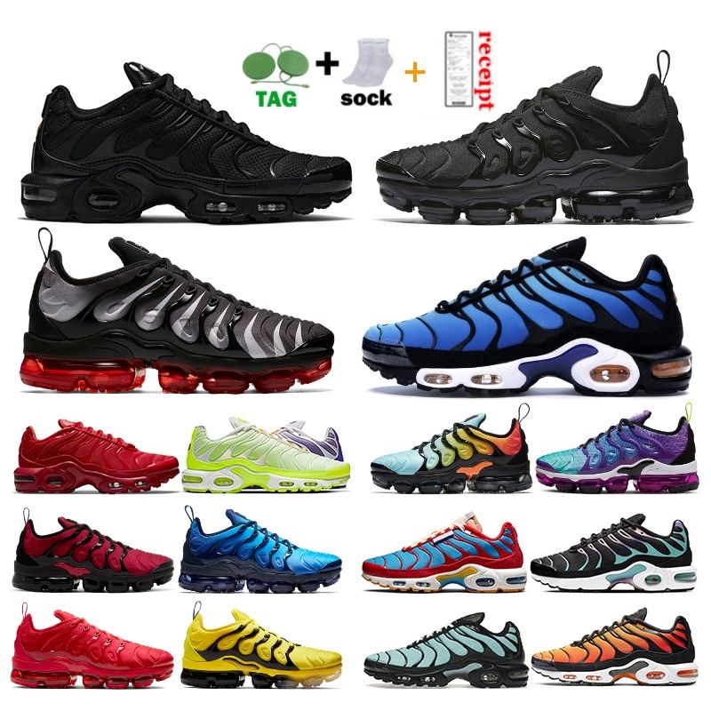 Tn Plus Shoes For Men Women Triple Black White Pink Rise University ...