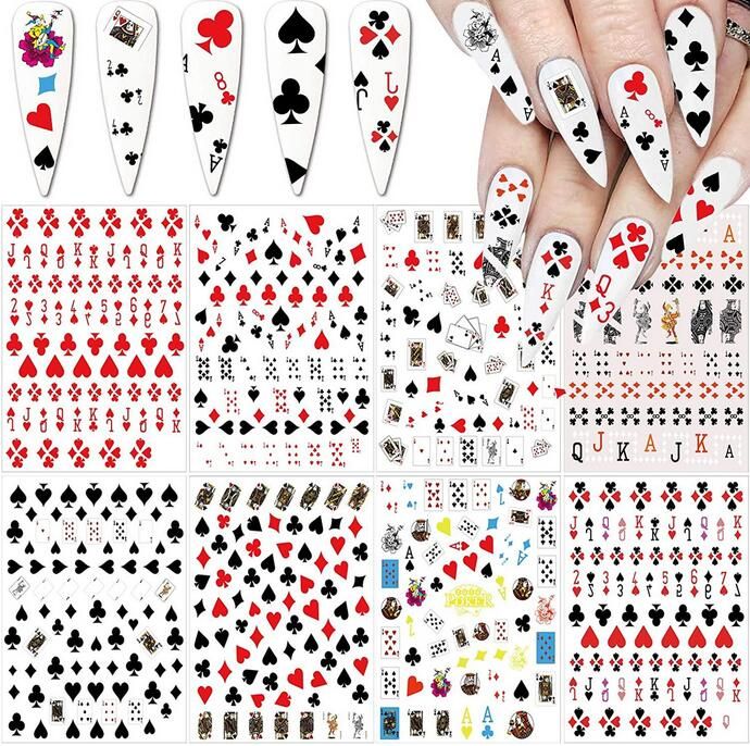 Playing Card Nail Art