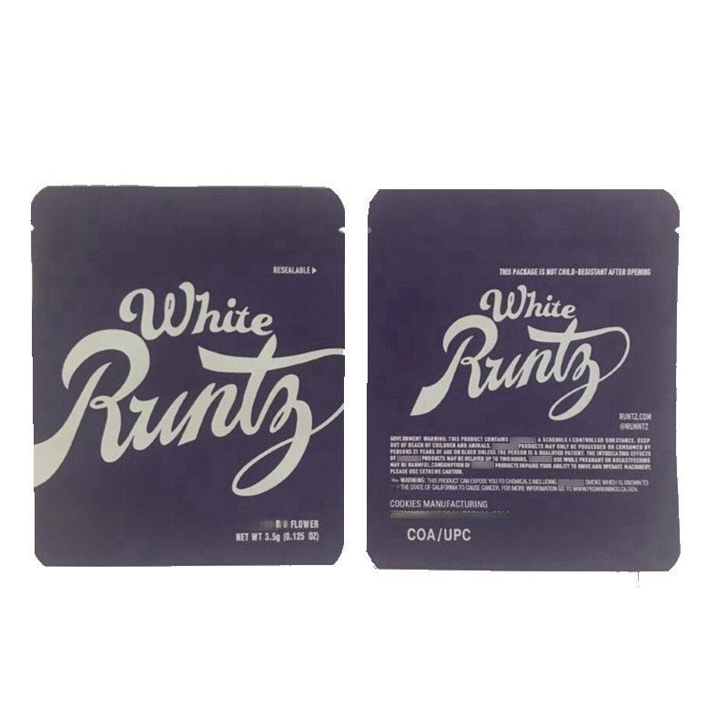 Wholesale 3.5g White Runtz Packaging Mylar Bags Empty Pink Red Runts Og ...