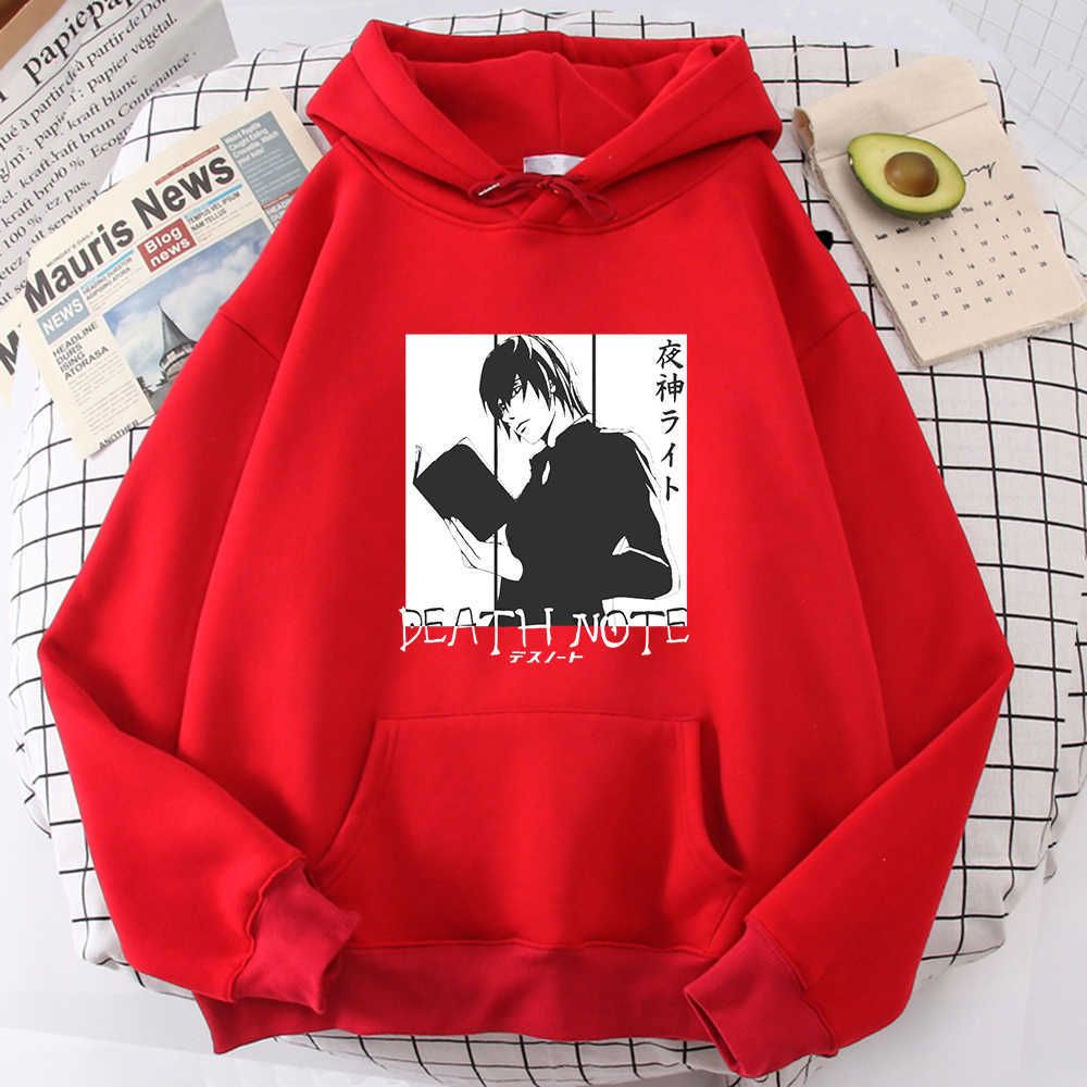 Death Note Hoodie Yagami Light Japan Manga MenS Hoodies Loose Casual ...