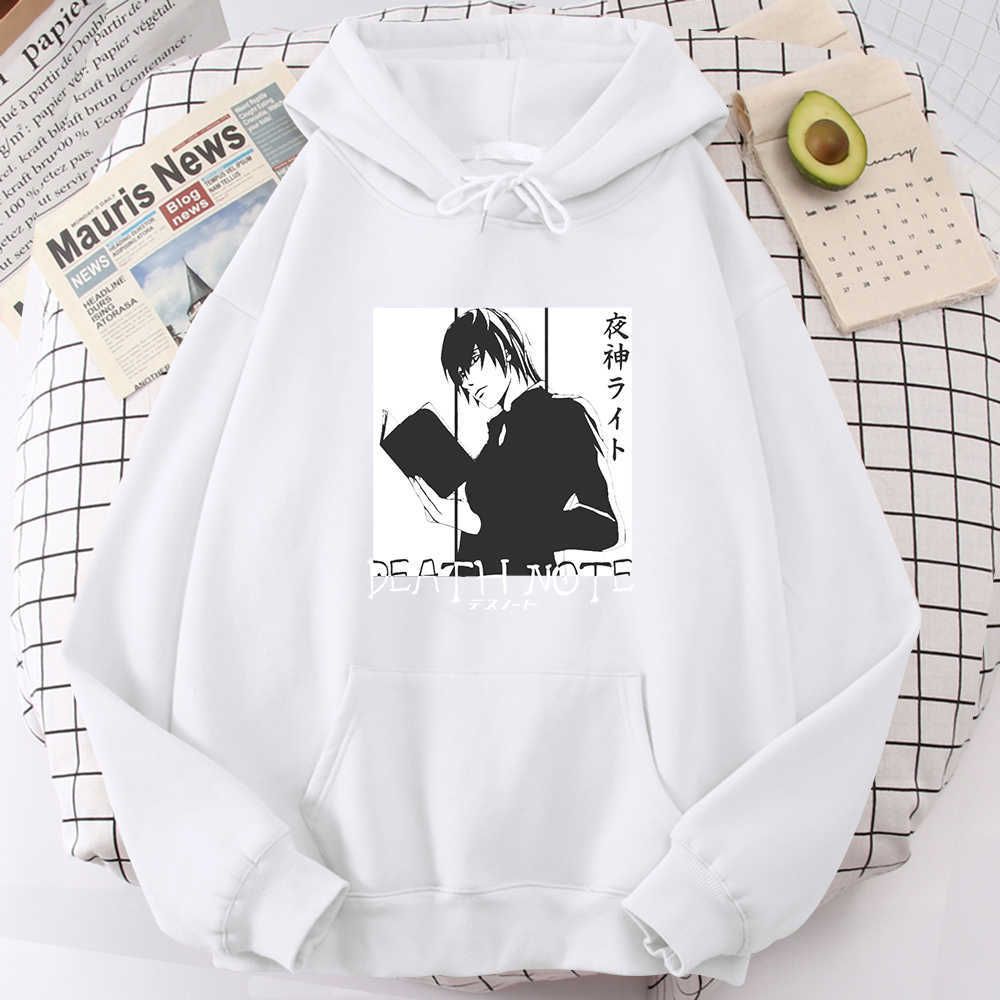 Death Note Hoodie Yagami Light Japan Manga MenS Hoodies Loose Casual ...