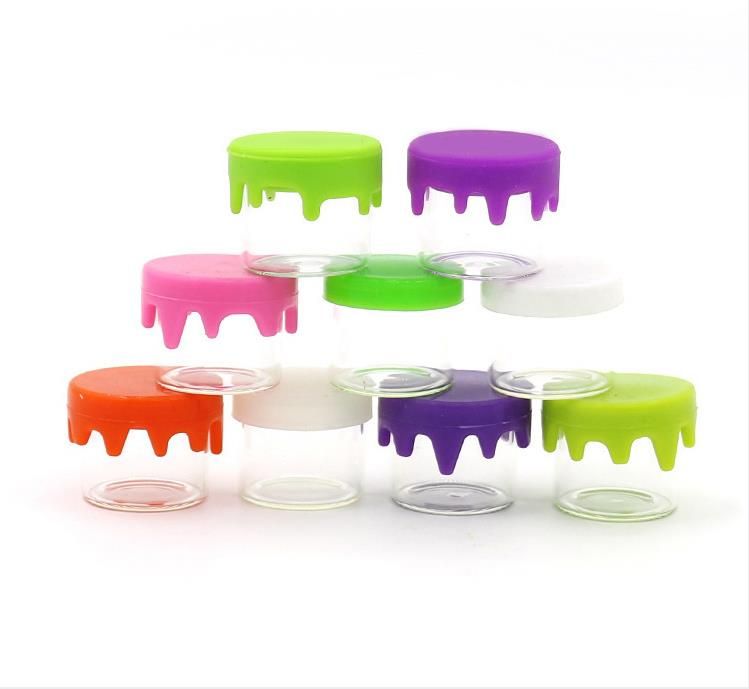 Glass Vape Container Nonstick Wax Jar With Silicone Lid & Dab Tool Slot ...
