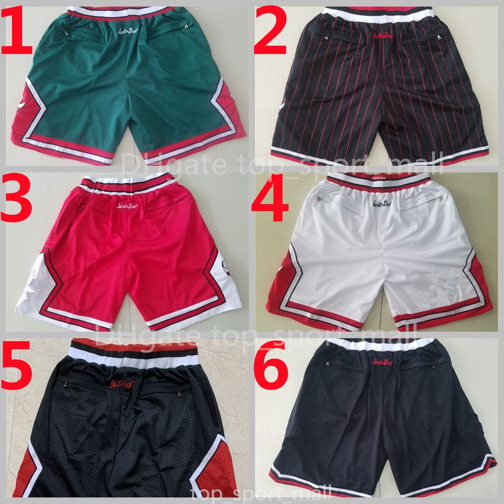 Men Team Basketball Shorts Just Short Don With Pocket Zipper Hip Pop ...