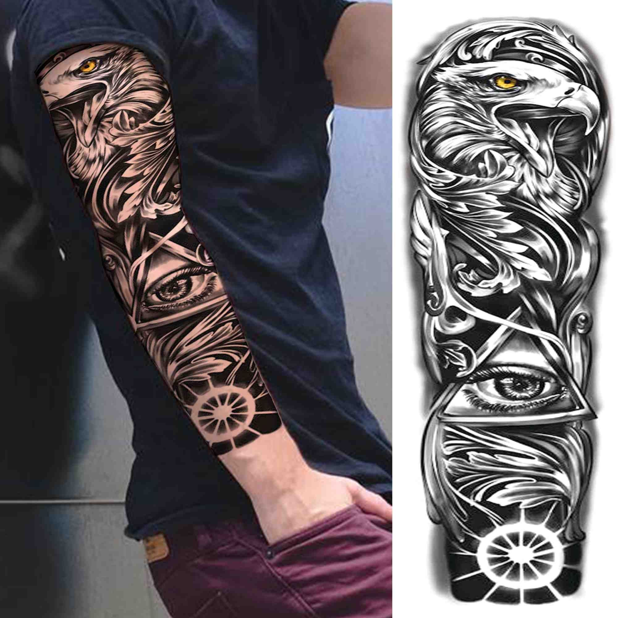 Tribal Full Arm Tattoo