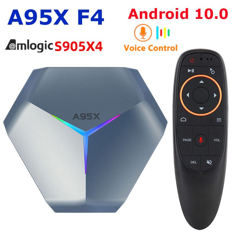 A95X F4 Android 10.0 TV Box With G10 Voice Control Amlogic S905X4 8K ...
