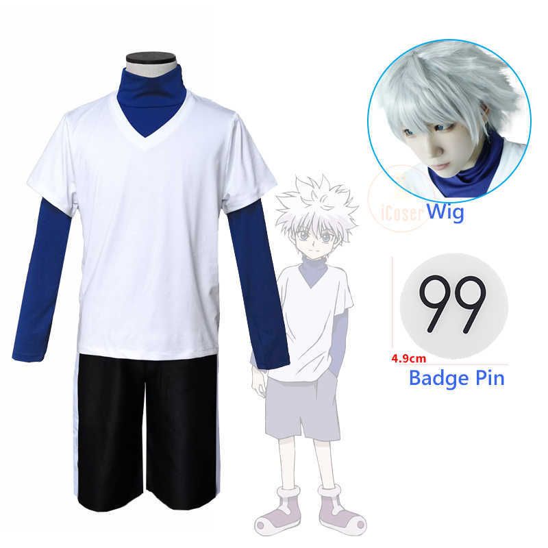 Hunter X Hunter Killua Zoldyck Cosplay Costume Number 99 Badge ...