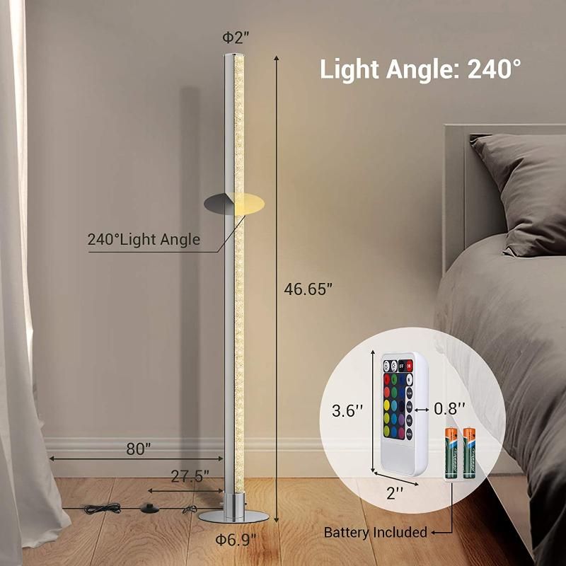 ₩196 749에서 플로어 램프 Tuya Led 코너 조명 원격 제어 현대 어두운 조명 Alexa Home Wi Fi