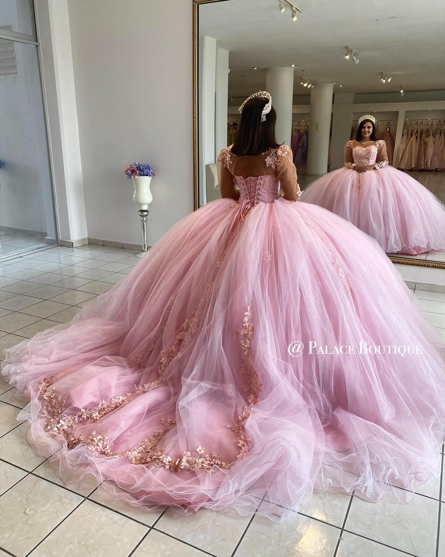 Pink Puffy Quinceanera Dresses
