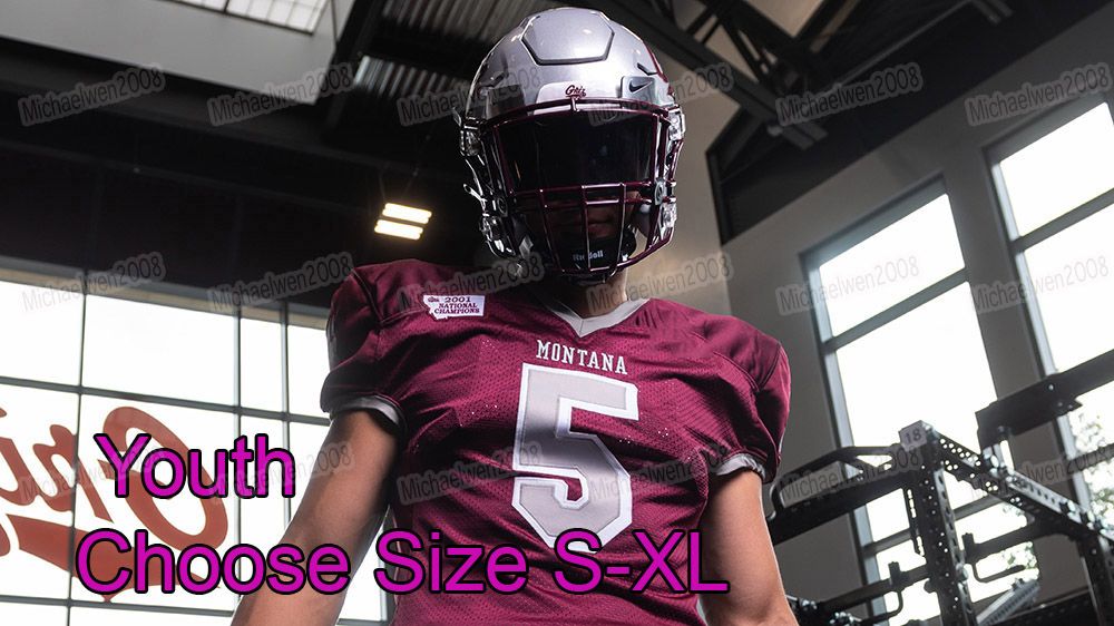 2001 Throwback Uniform Montana Grizzlies Jersey Dalton Sneed Marcus ...