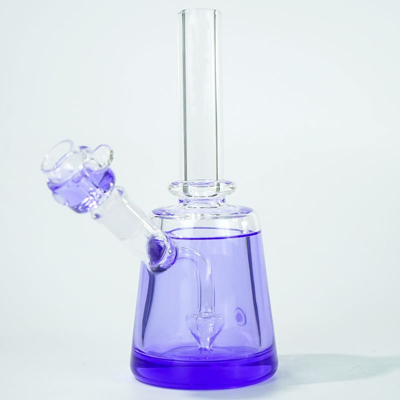 2021 Glycerin Coil Frozen Bong 8 Inches Purple Smoking Dab Rigs Glass ...