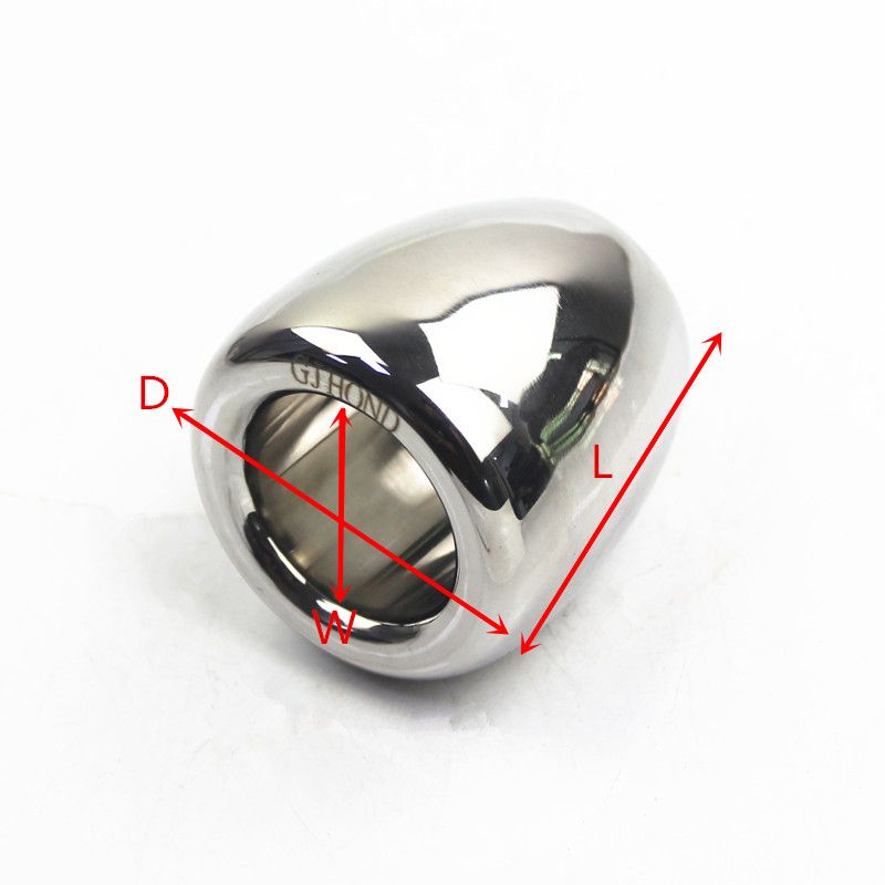 4 Sizes Cockrings Heavy Stainless Steel Testicle Rings Sleeve Scrotum ...