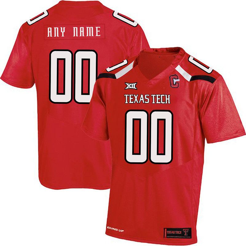 Custom TTU Texas Tech Football Jersey Zach Thomos Maverick McIvor Alex ...